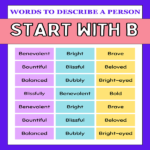 Positive Words Start With B | Brilliant List of Positive B-Words